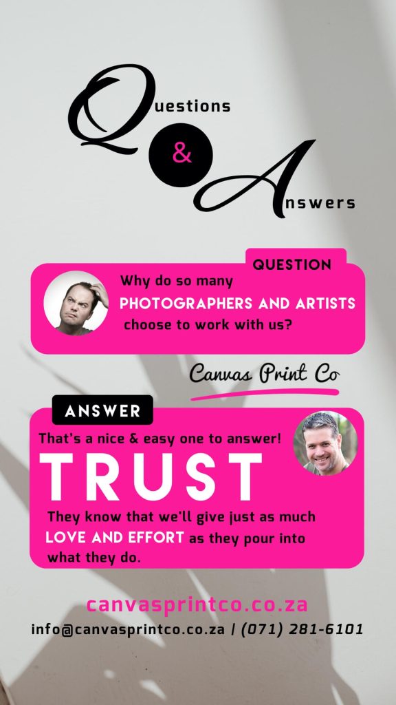Trusted by Artists and Photographers - Canvas Print Co.